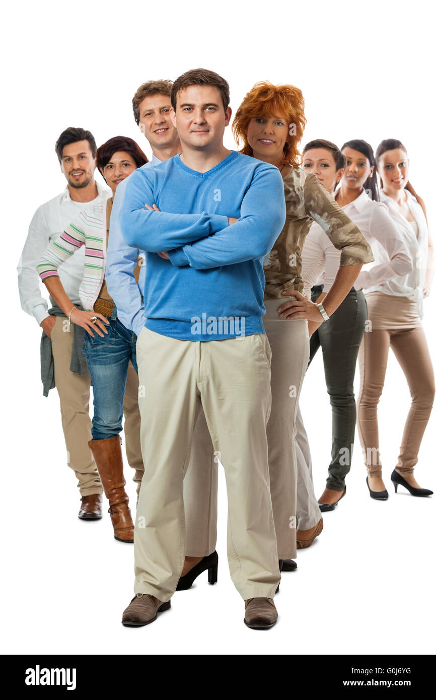 happy people business team group together Stock Photo - Alamy