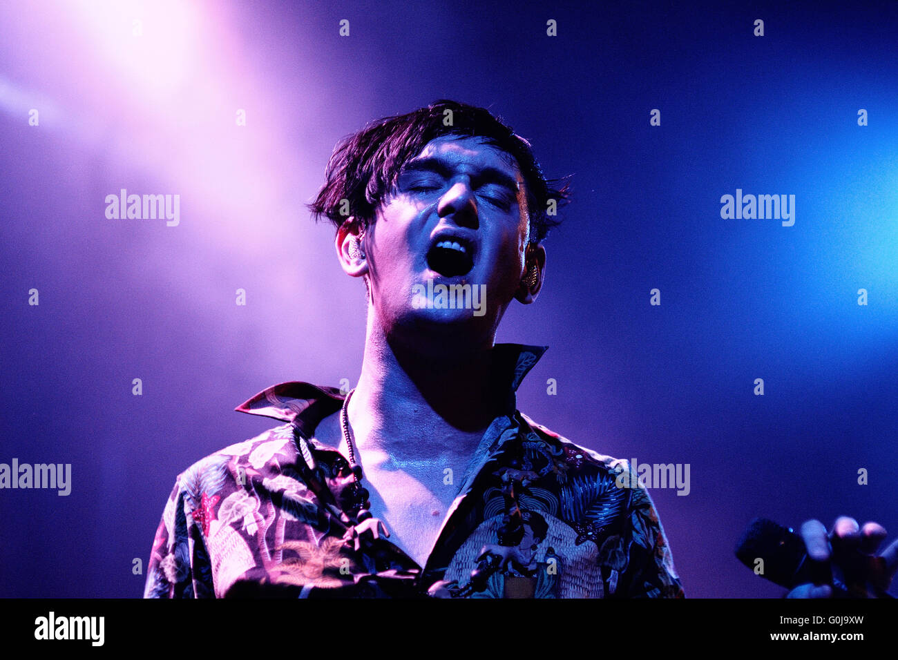 BARCELONA - OCT 14: Patrick Wolf (singer from London) performs at Apolo ...