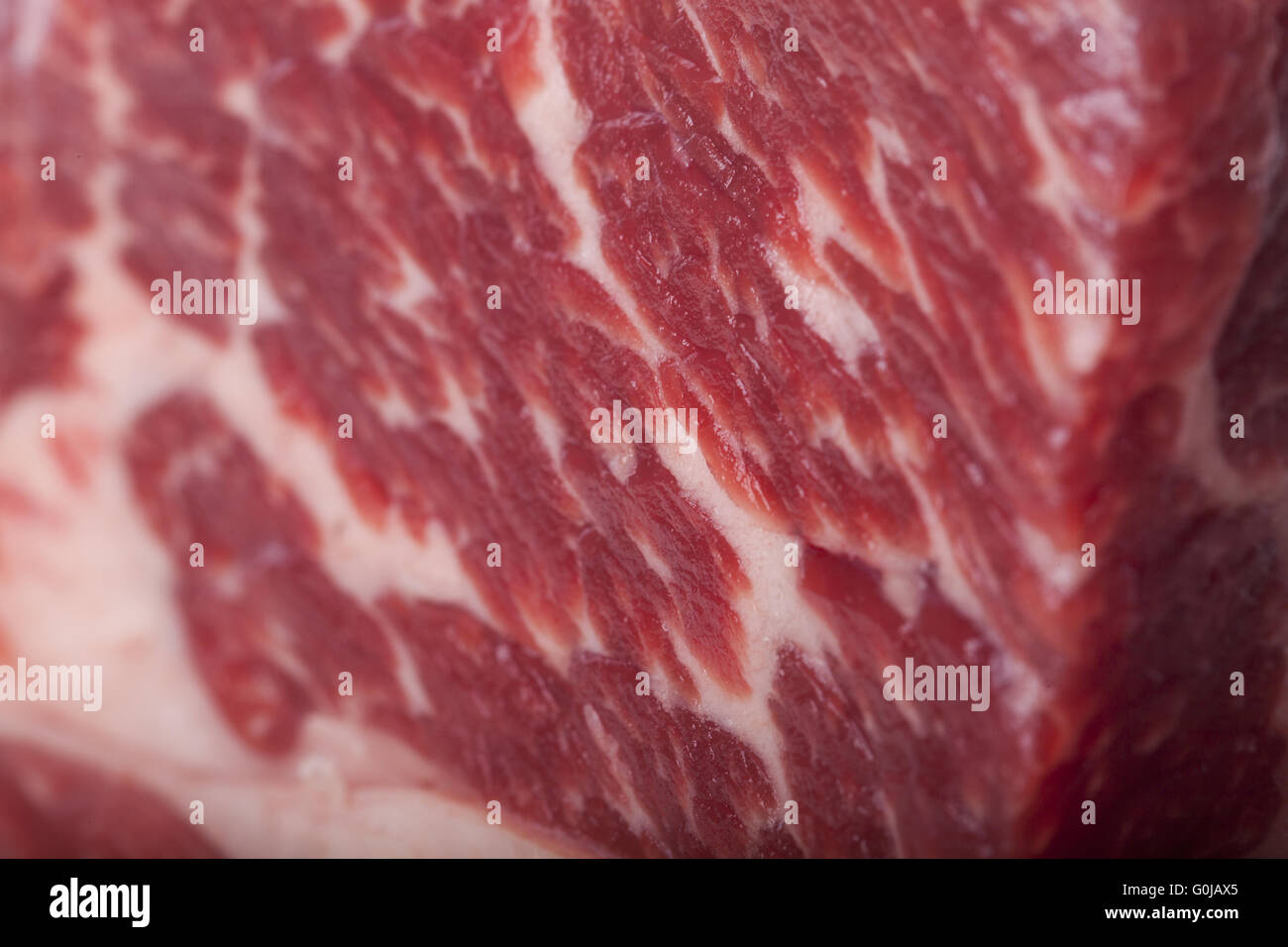 Fresh Slice of Beef Meat on White Background Stock Photo - Alamy