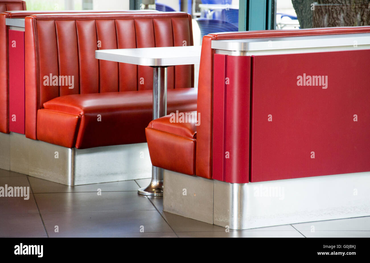 American diner interior hi-res stock photography and images - Alamy