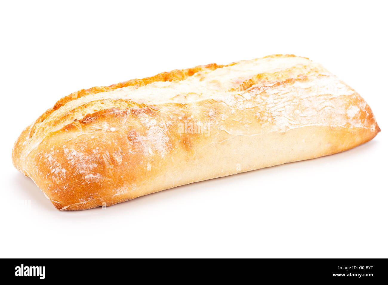 fresh italian chiabatta bread isolated on white Stock Photo - Alamy