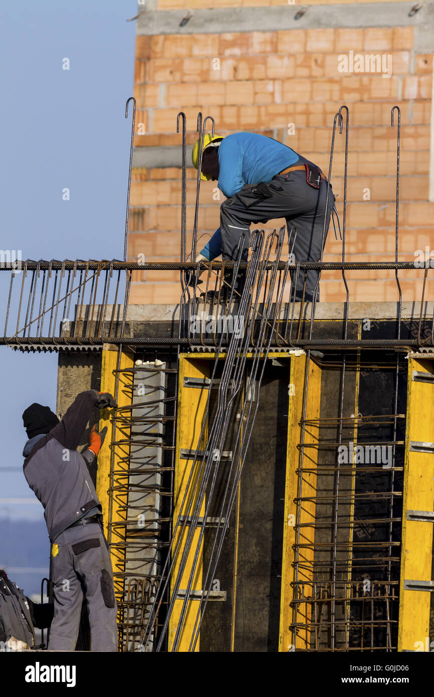 construction of a residential building Stock Photo - Alamy