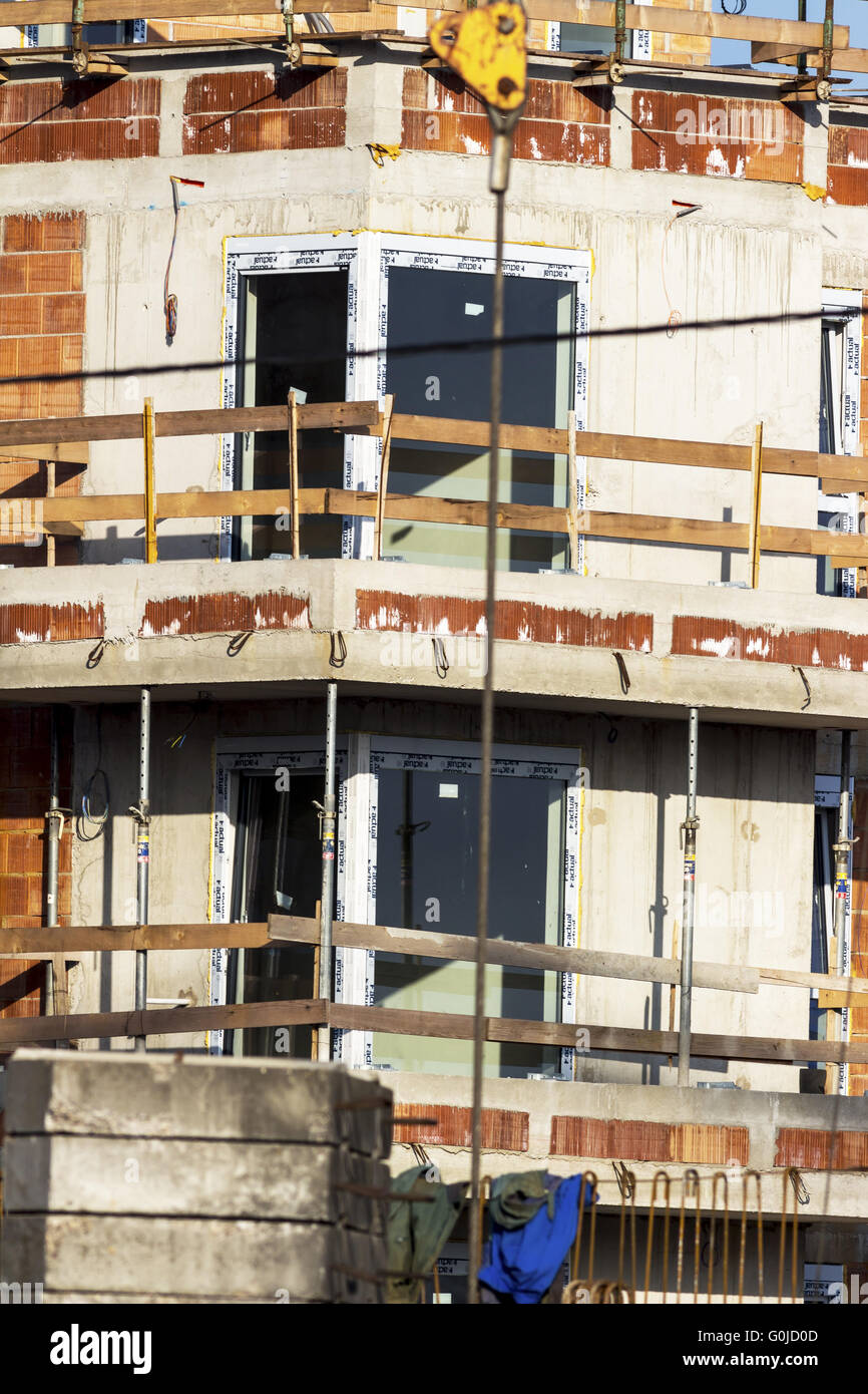 construction of a residential building Stock Photo - Alamy