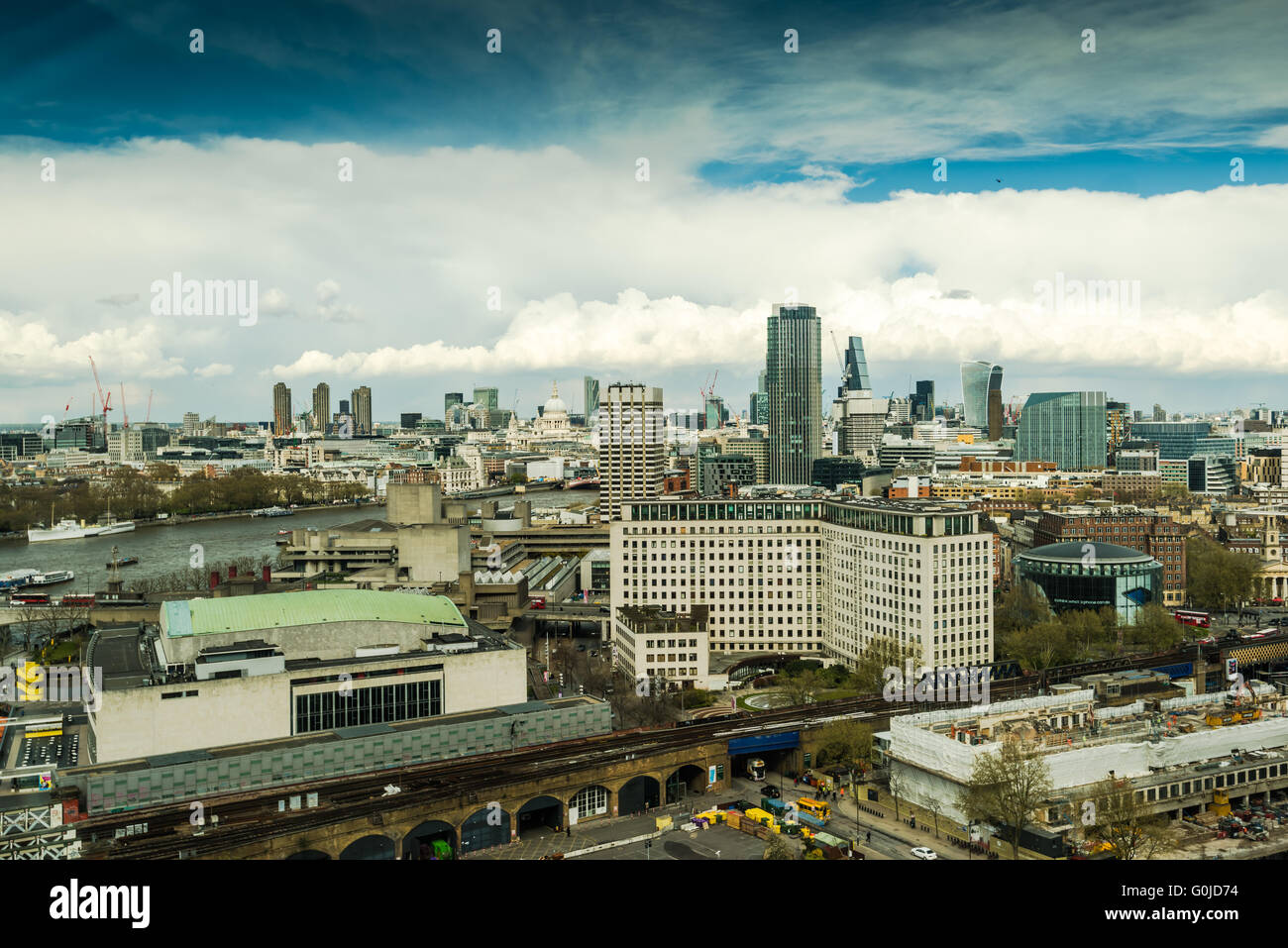 Aerial view of London, from drone or elevated view Stock Photo - Alamy