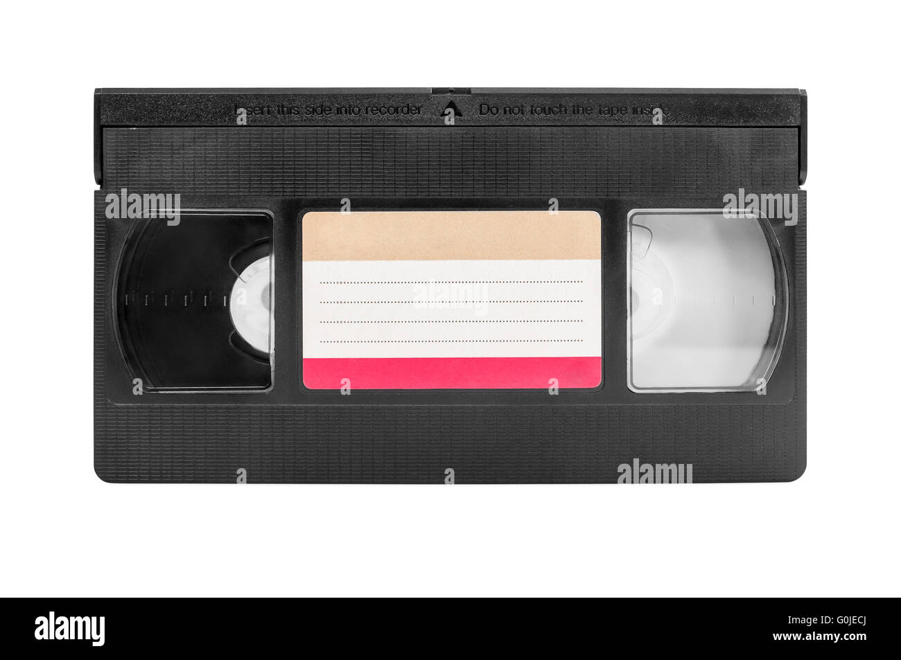 VHS video tape isolated on white background with clipping path Stock ...