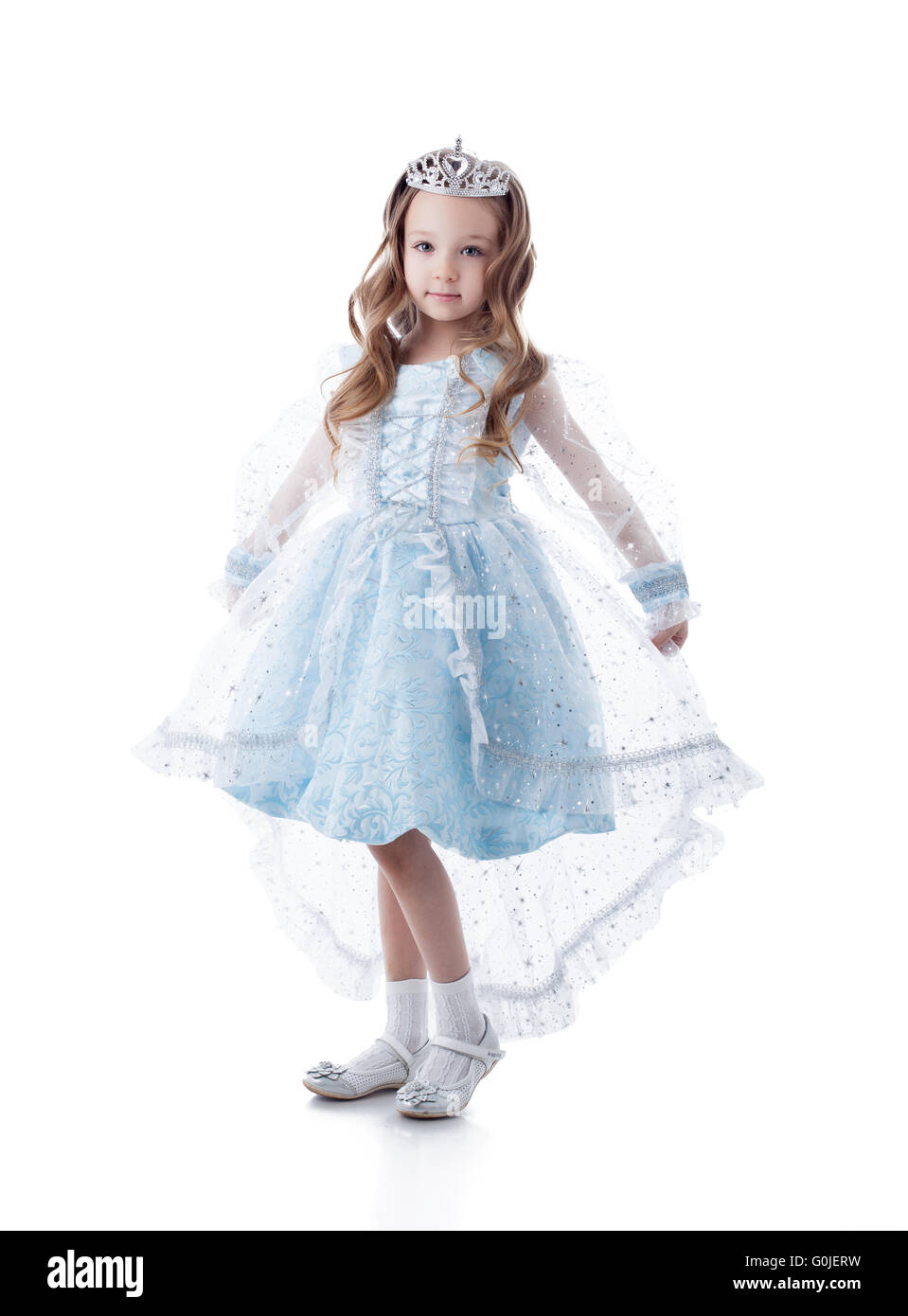 Lovely little girl posing dressed as princess Stock Photo - Alamy