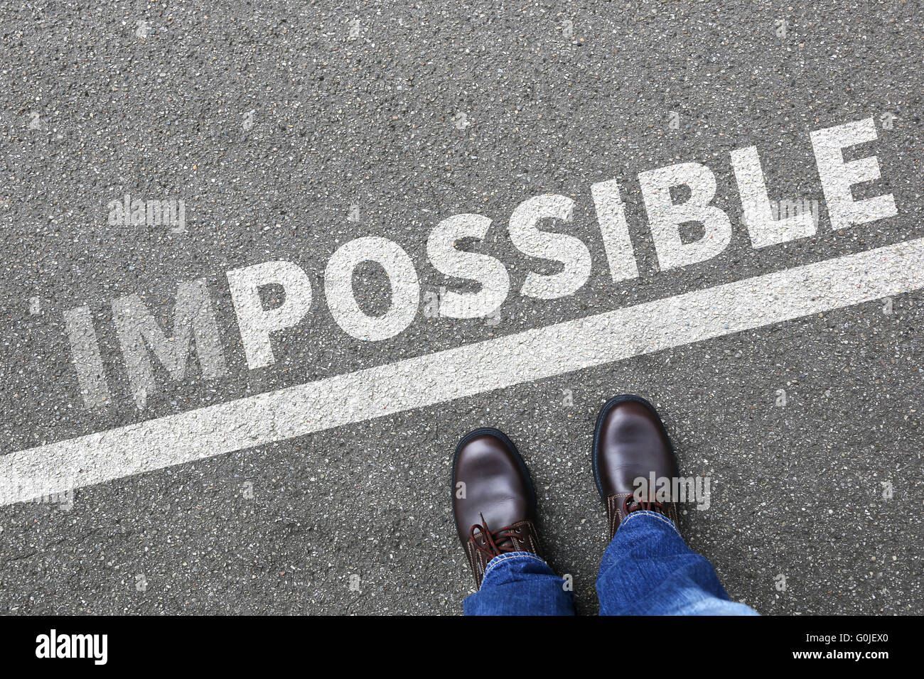 Impossible possible success successful career businessman business man ...