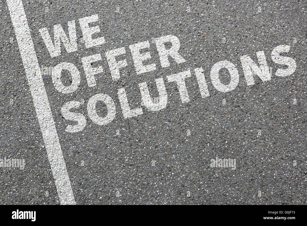 We offer solutions solution for problem business concept success help ...