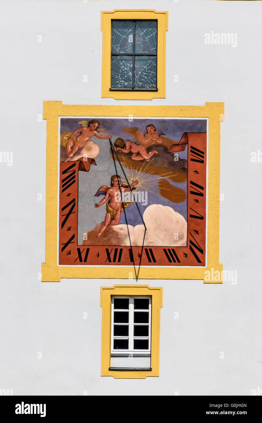 historic sundial on a facade Stock Photo - Alamy