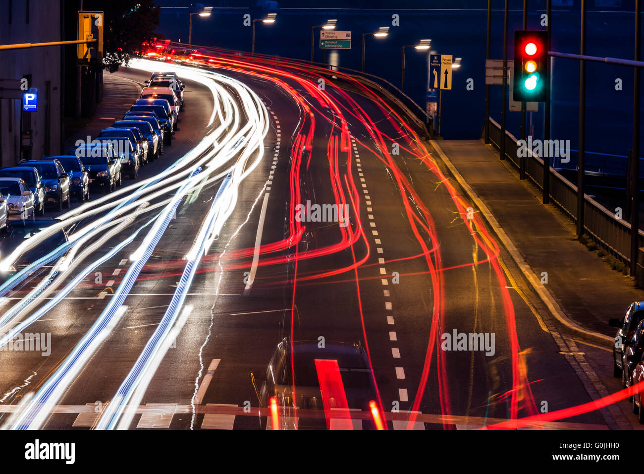 Night time signal hi-res stock photography and images - Alamy