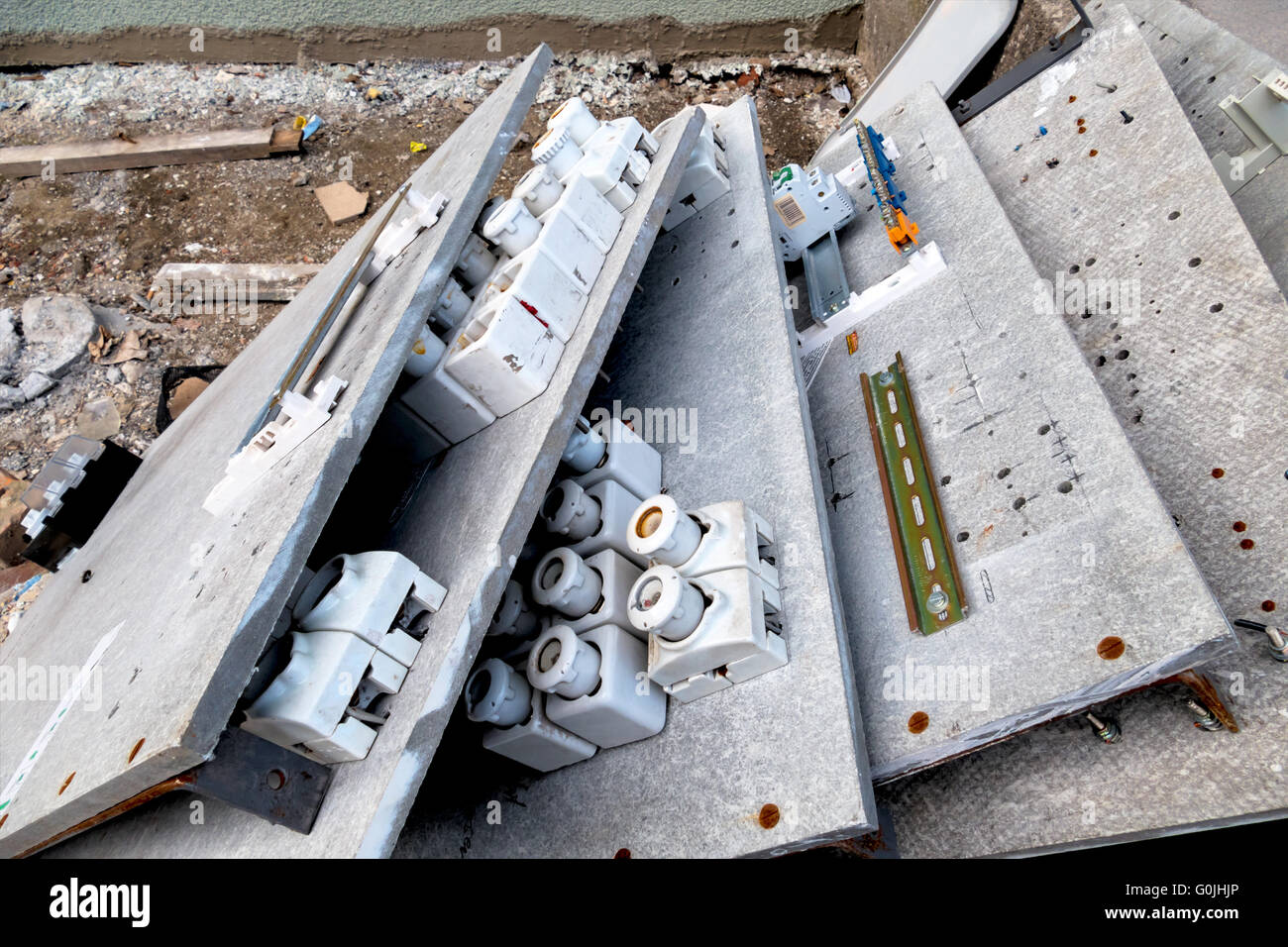 degraded fuse box Stock Photo - Alamy