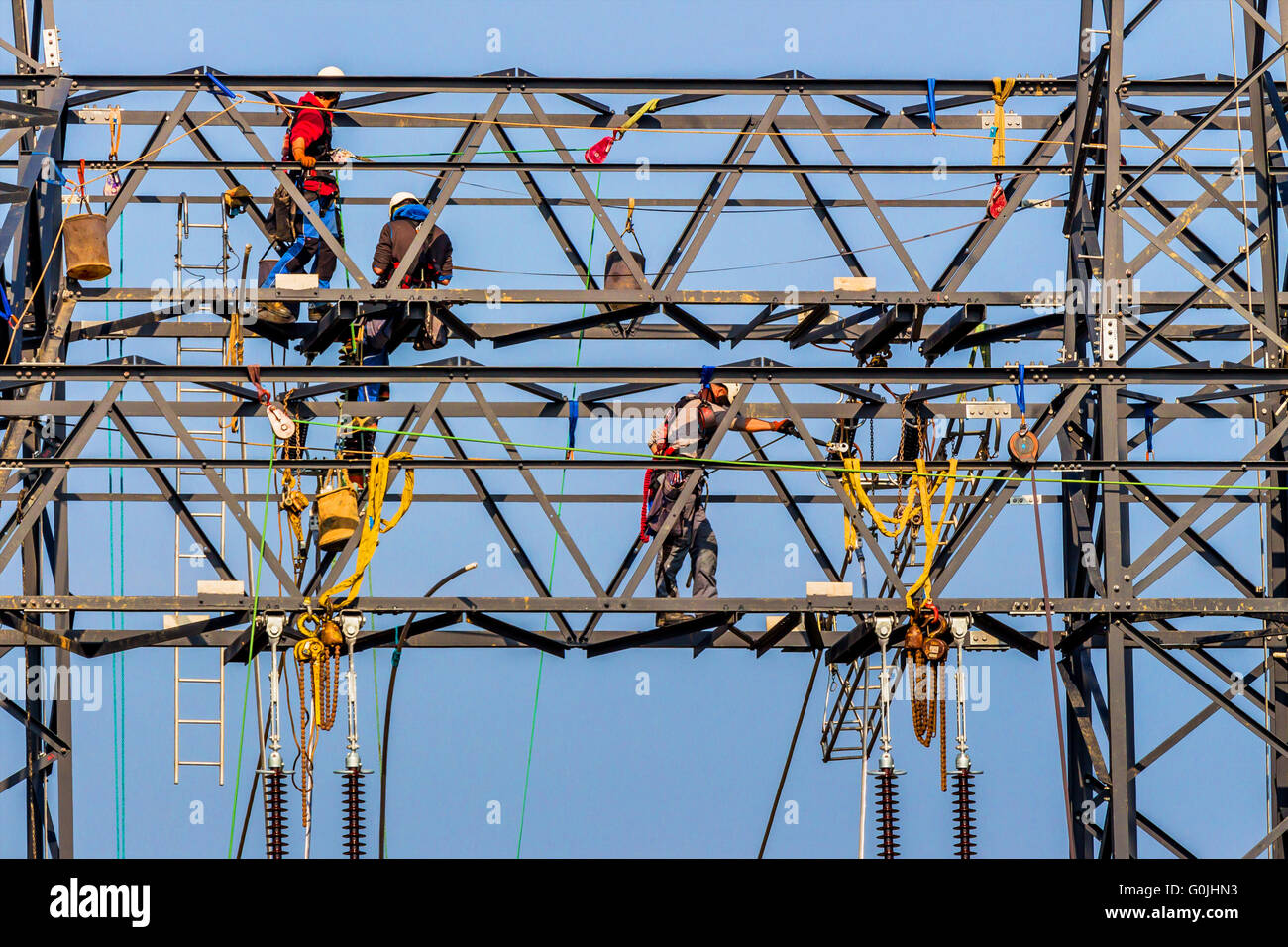 power line will be built Stock Photo - Alamy