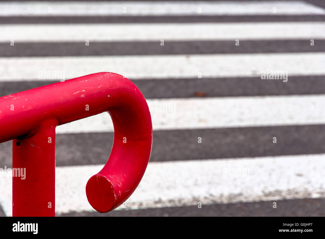 Red railing hi-res stock photography and images - Alamy