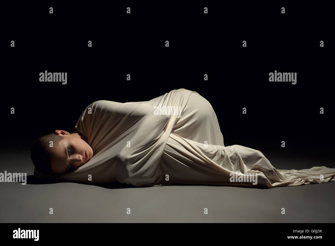 Straitjacket woman hi-res stock photography and images - Alamy