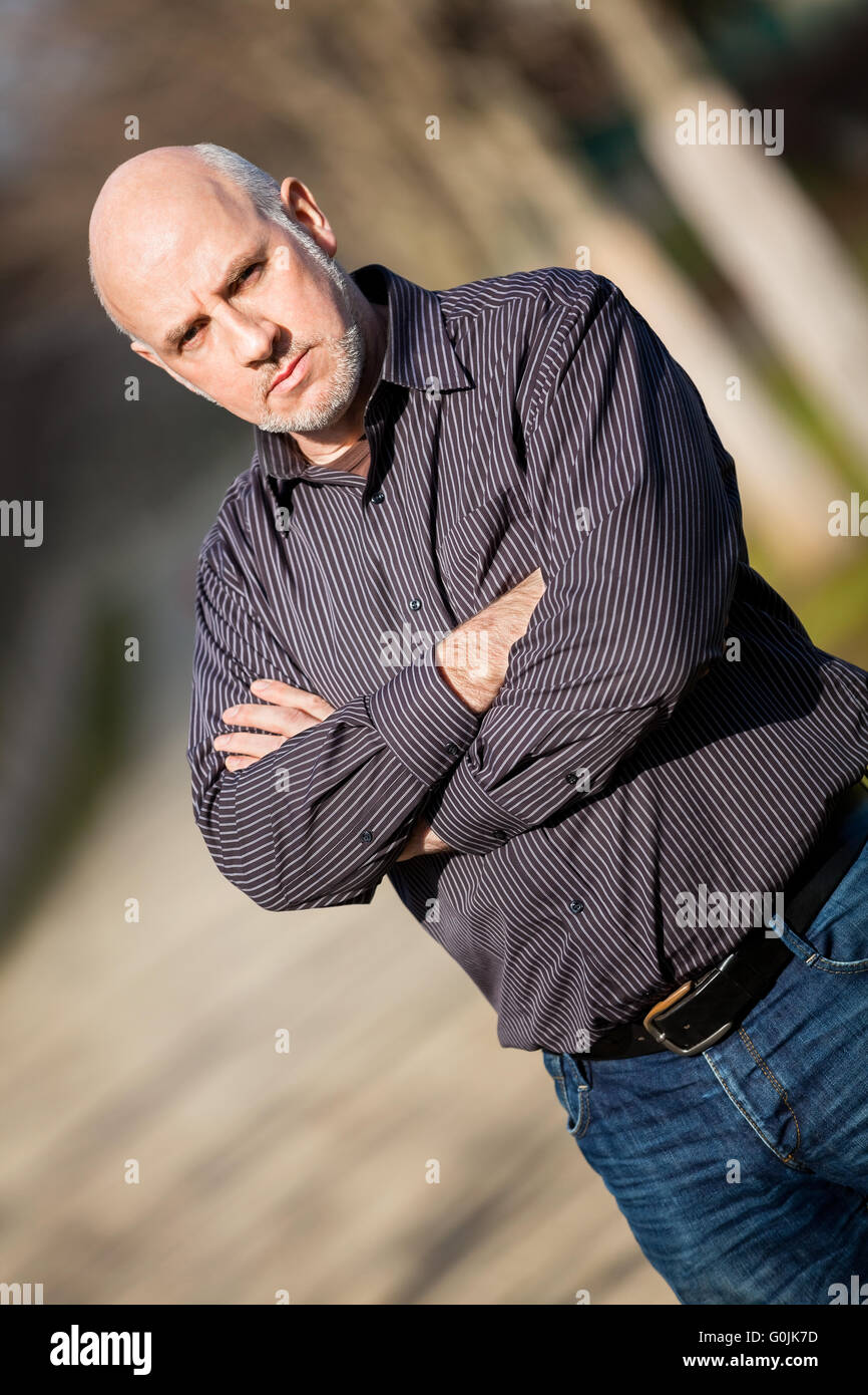 Bald man waiting hi-res stock photography and images - Alamy