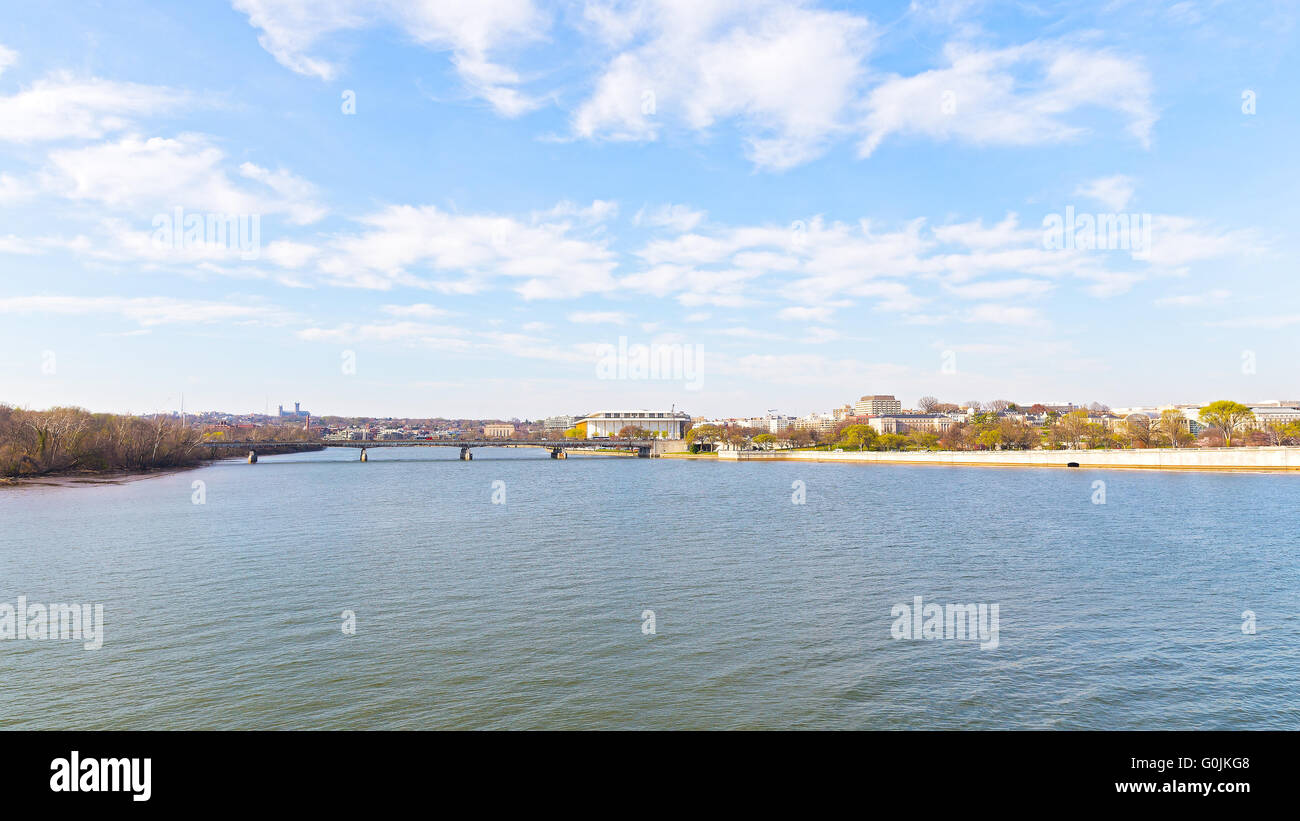 Panoramic view over Potomac river in Washington DC Stock Photo - Alamy