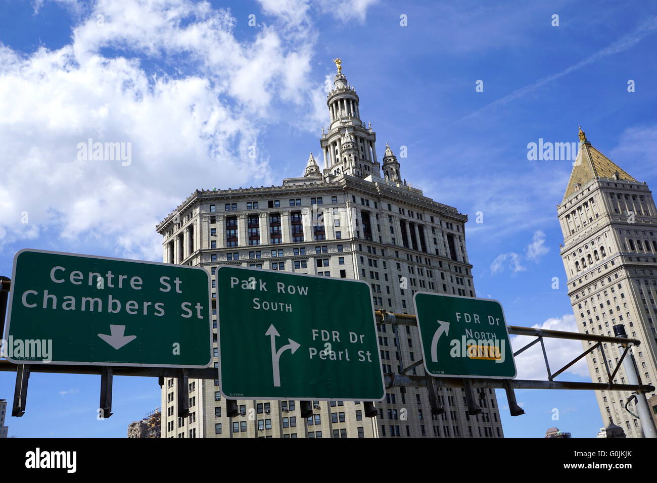 New York City Highway Signs Stock Photo - Alamy