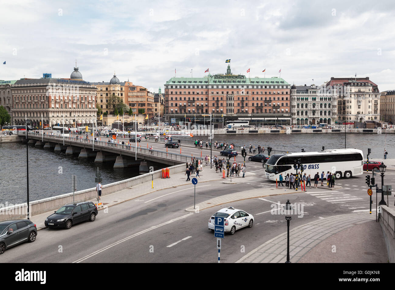 Gamla Stan Historical Buildings Downtown Stockholm Sweden Stock Photo ...