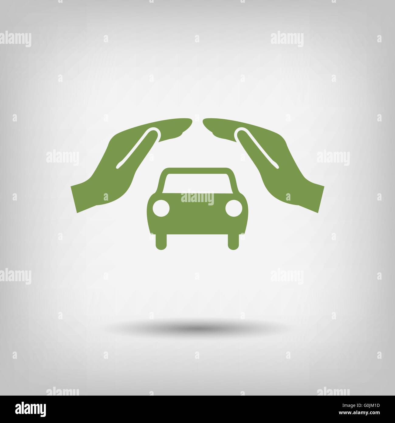 car in hand icon Stock Vector Image & Art - Alamy