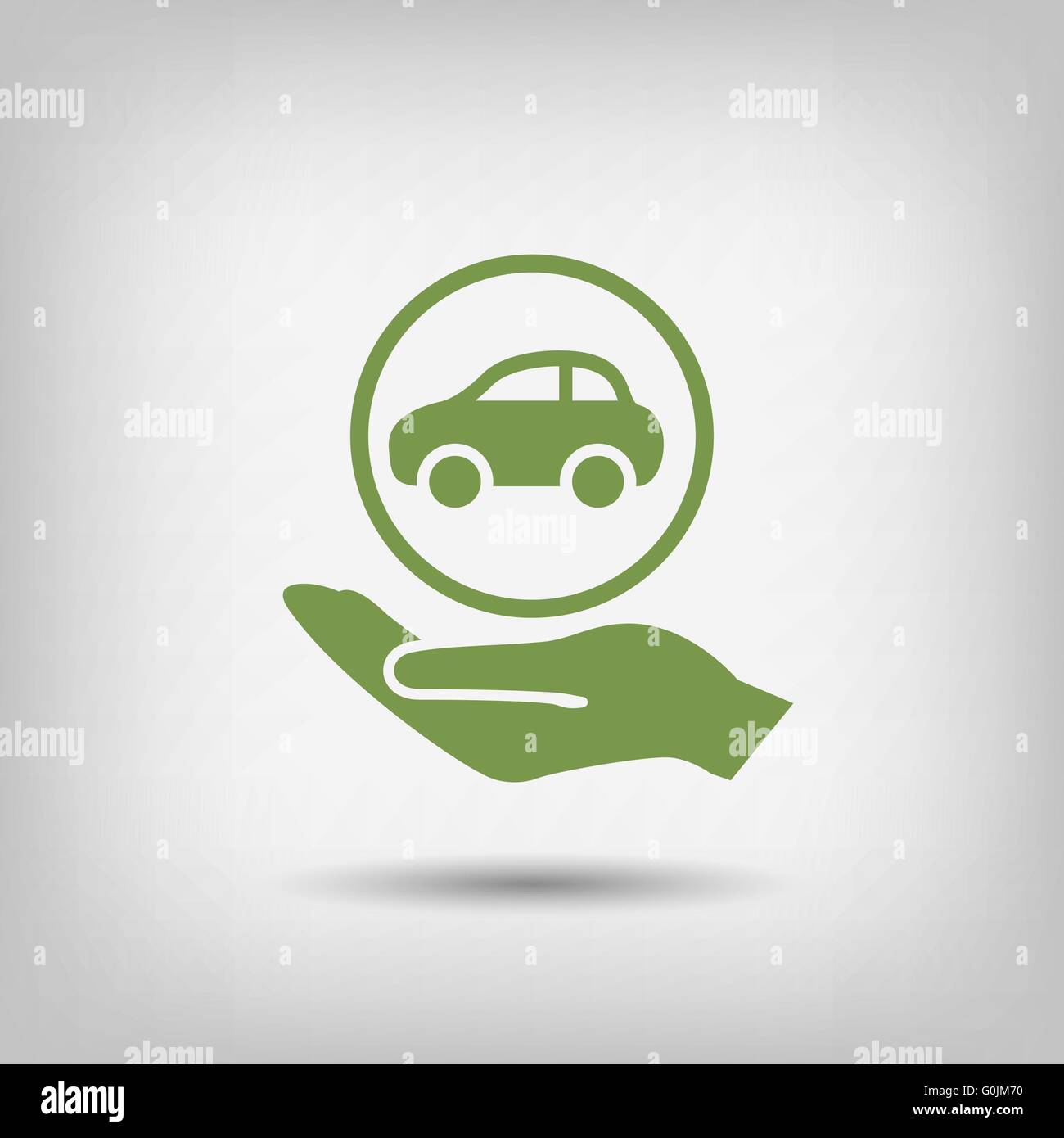 car in hand icon Stock Vector Image & Art - Alamy