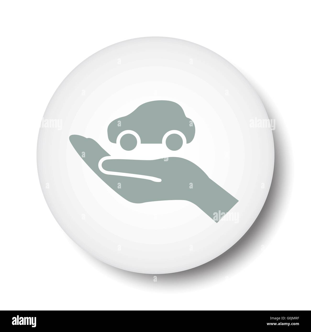car in hand icon Stock Vector Image & Art - Alamy
