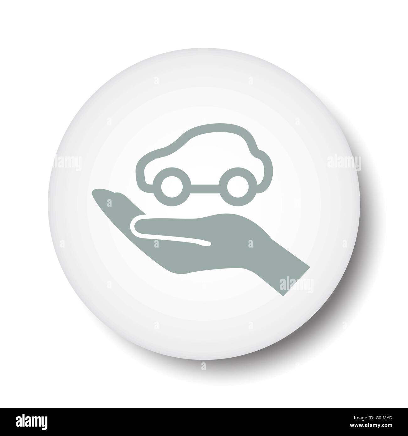 car in hand icon Stock Vector Image & Art - Alamy