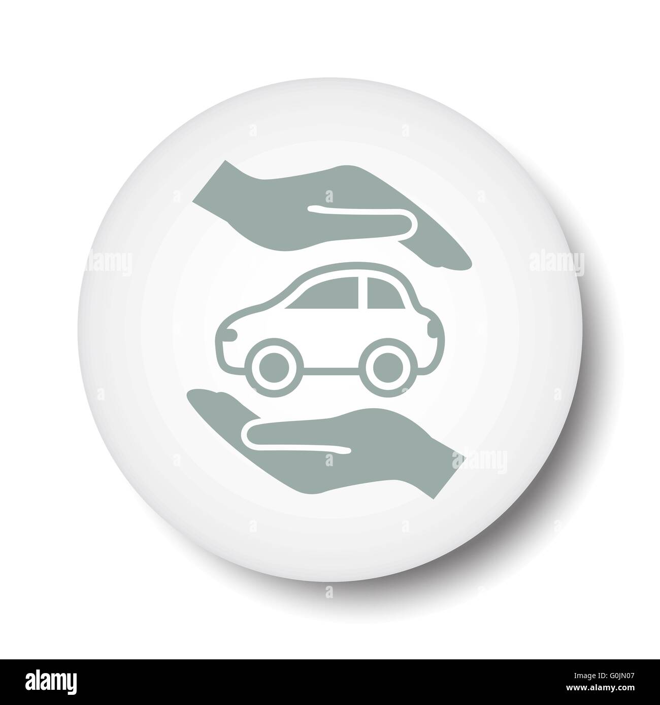 car in hand icon Stock Vector Image & Art - Alamy
