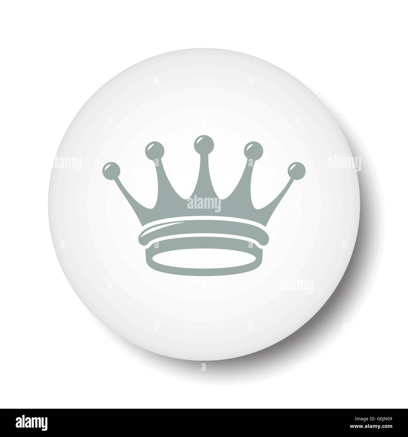 Crown icon vector vector Stock Vector Images - Alamy