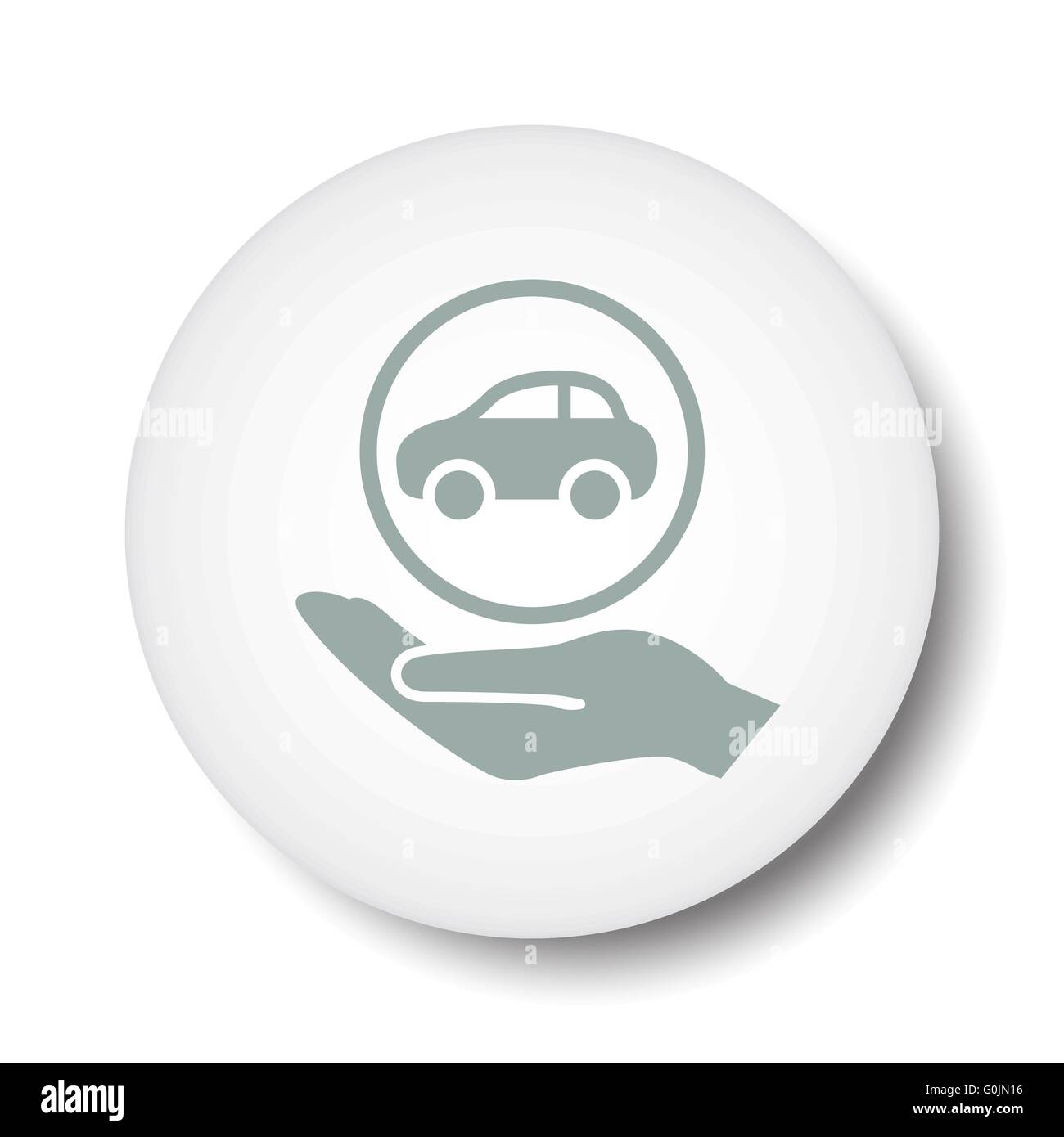 car in hand icon Stock Vector Image & Art - Alamy