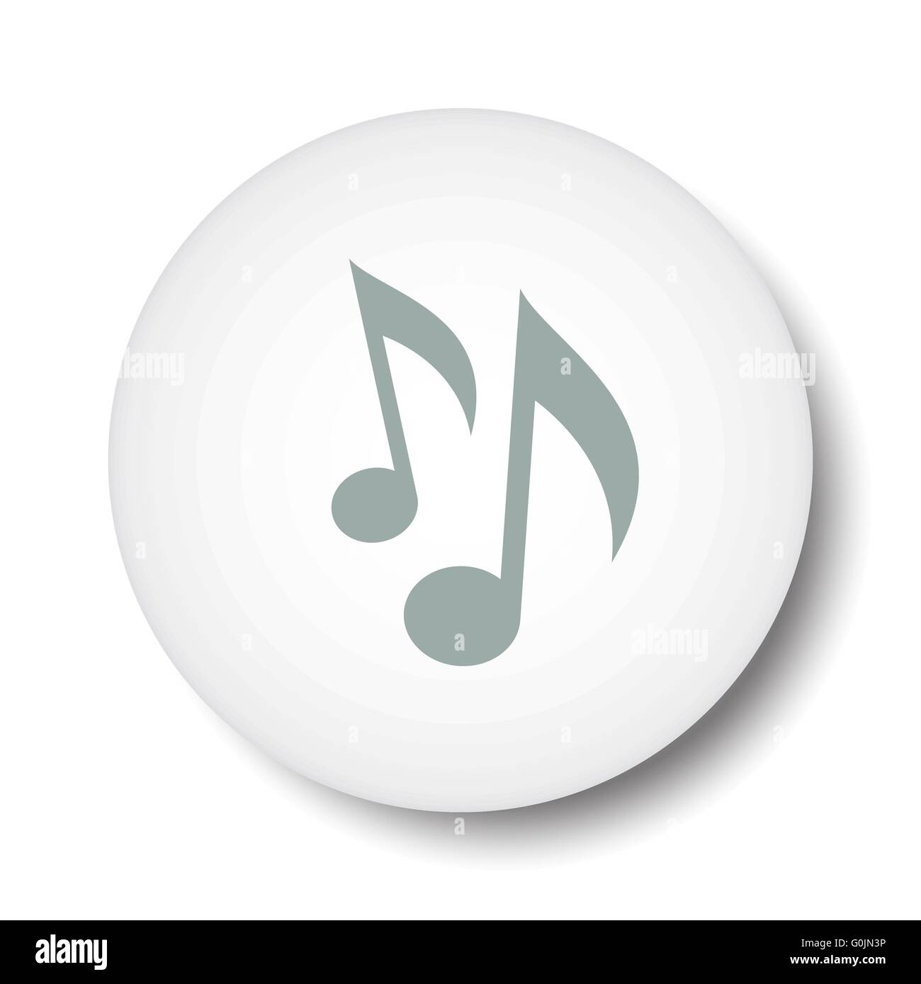 music note icon Stock Vector Image & Art - Alamy