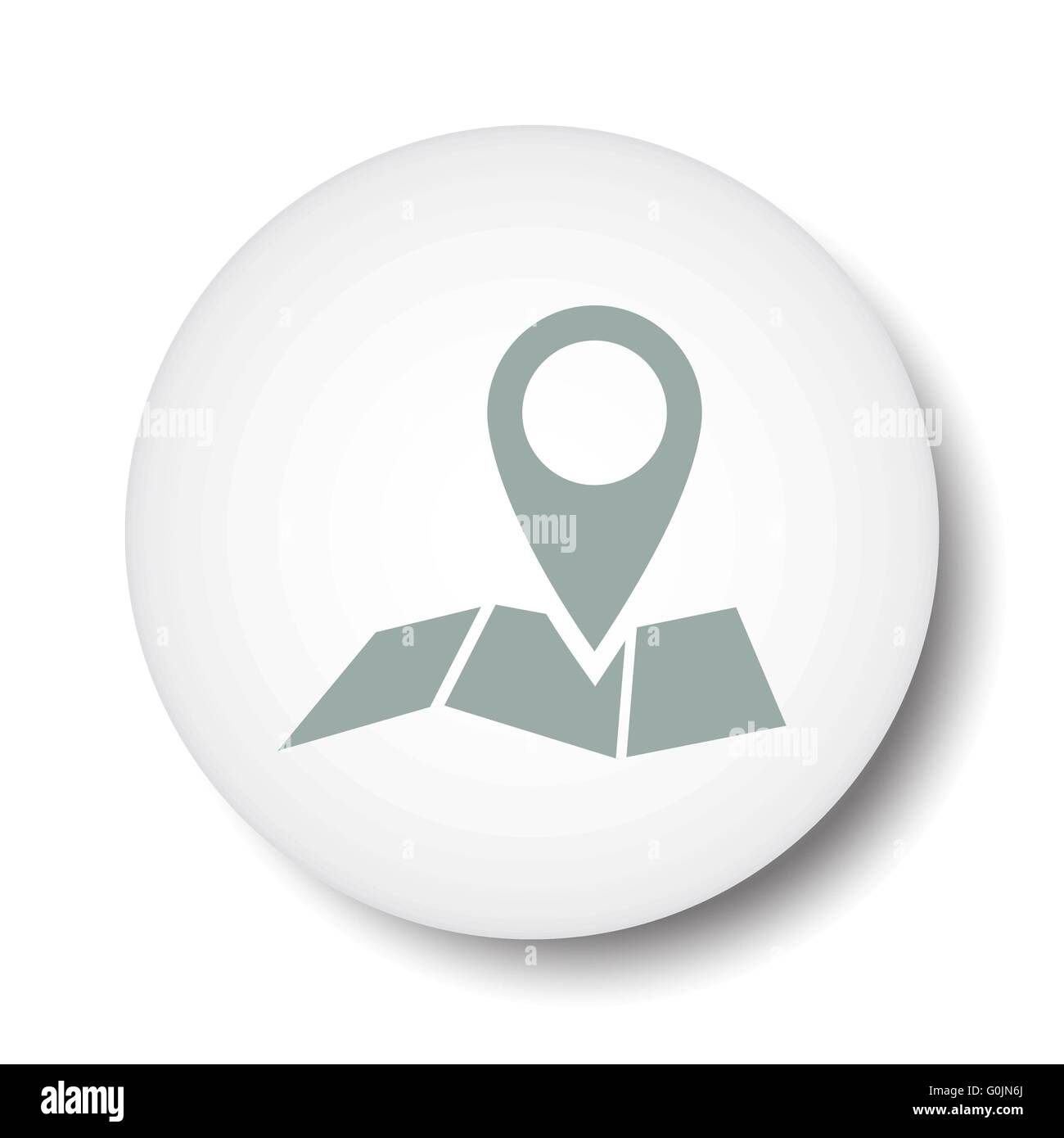 Pin on the map. Vector icon Stock Vector Image & Art - Alamy