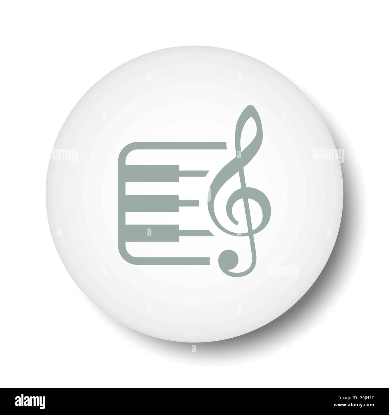 music key and keyboard icon Stock Vector Image & Art - Alamy