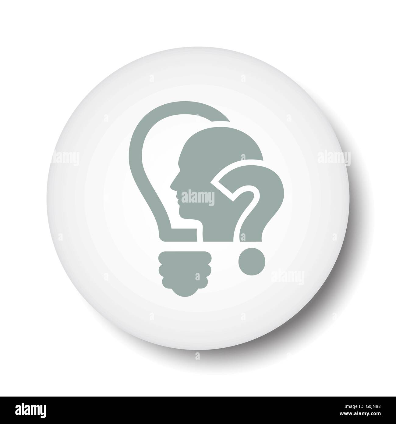 question mark and man icon Stock Vector Image & Art - Alamy