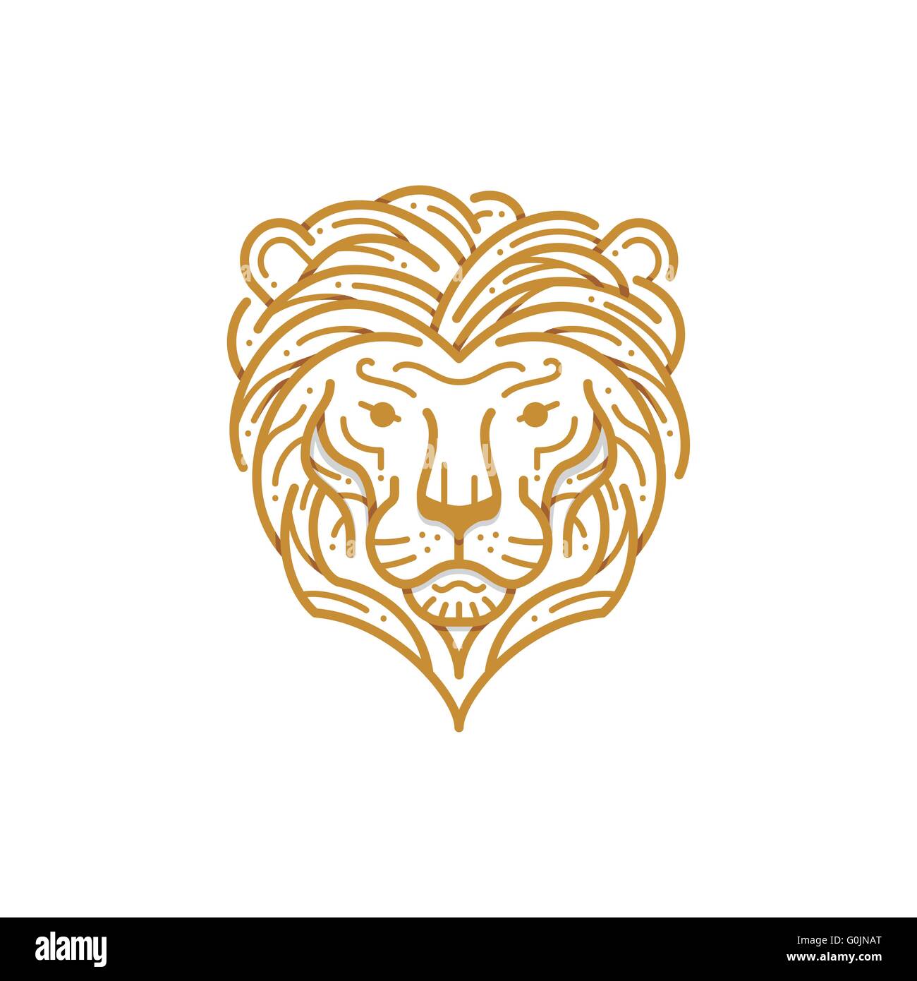 Line lion Cut Out Stock Images & Pictures - Alamy