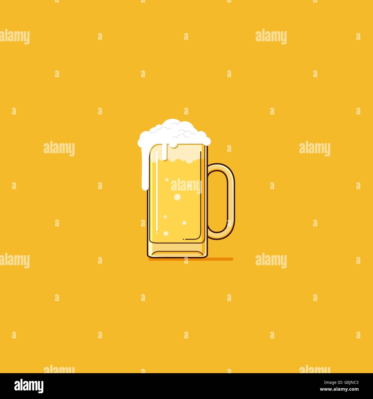 Simple beer illustration Stock Vector Image & Art - Alamy