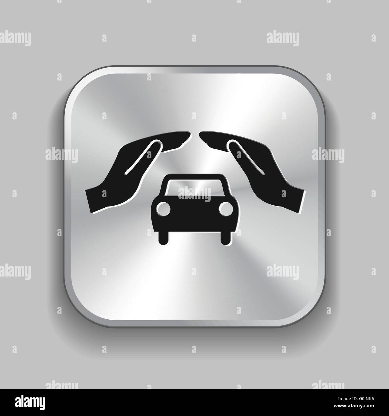 car in hand icon Stock Vector Image & Art - Alamy