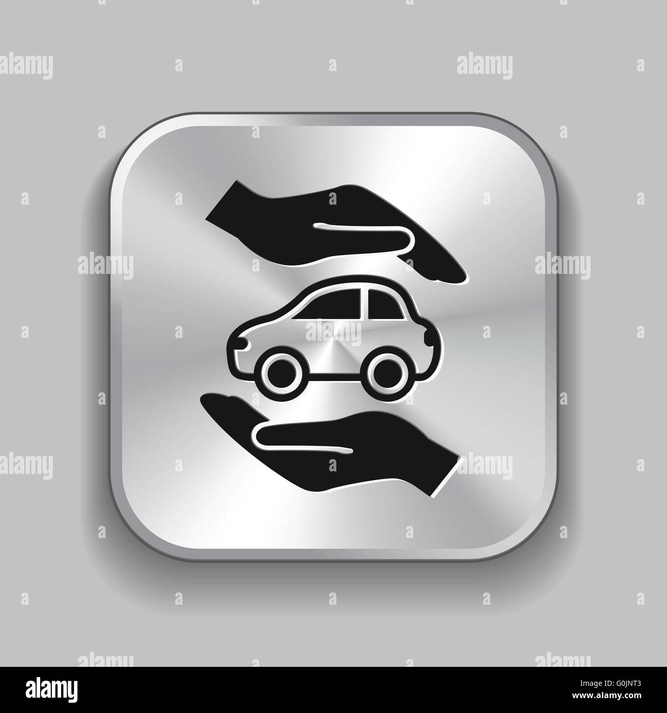 car in hand icon Stock Vector Image & Art - Alamy