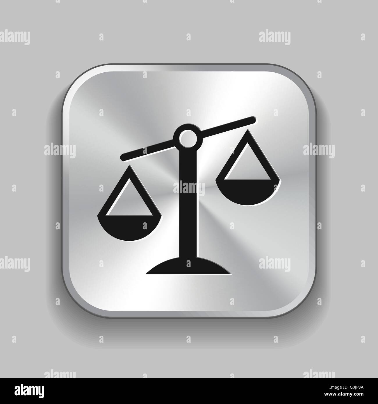 justice scales icon Stock Vector Image & Art - Alamy
