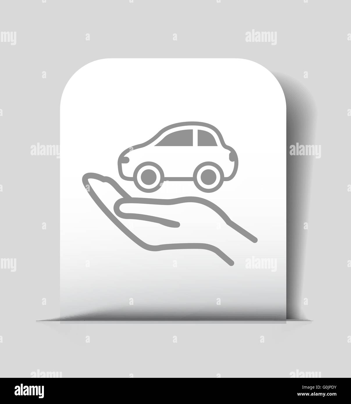 car in hand icon Stock Vector Image & Art - Alamy