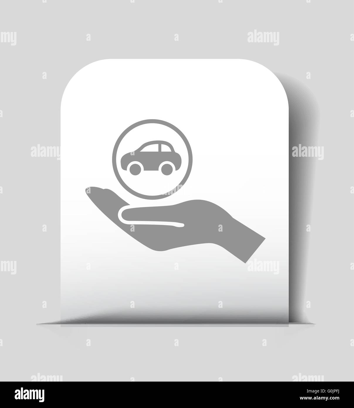 car in hand icon Stock Vector Image & Art - Alamy