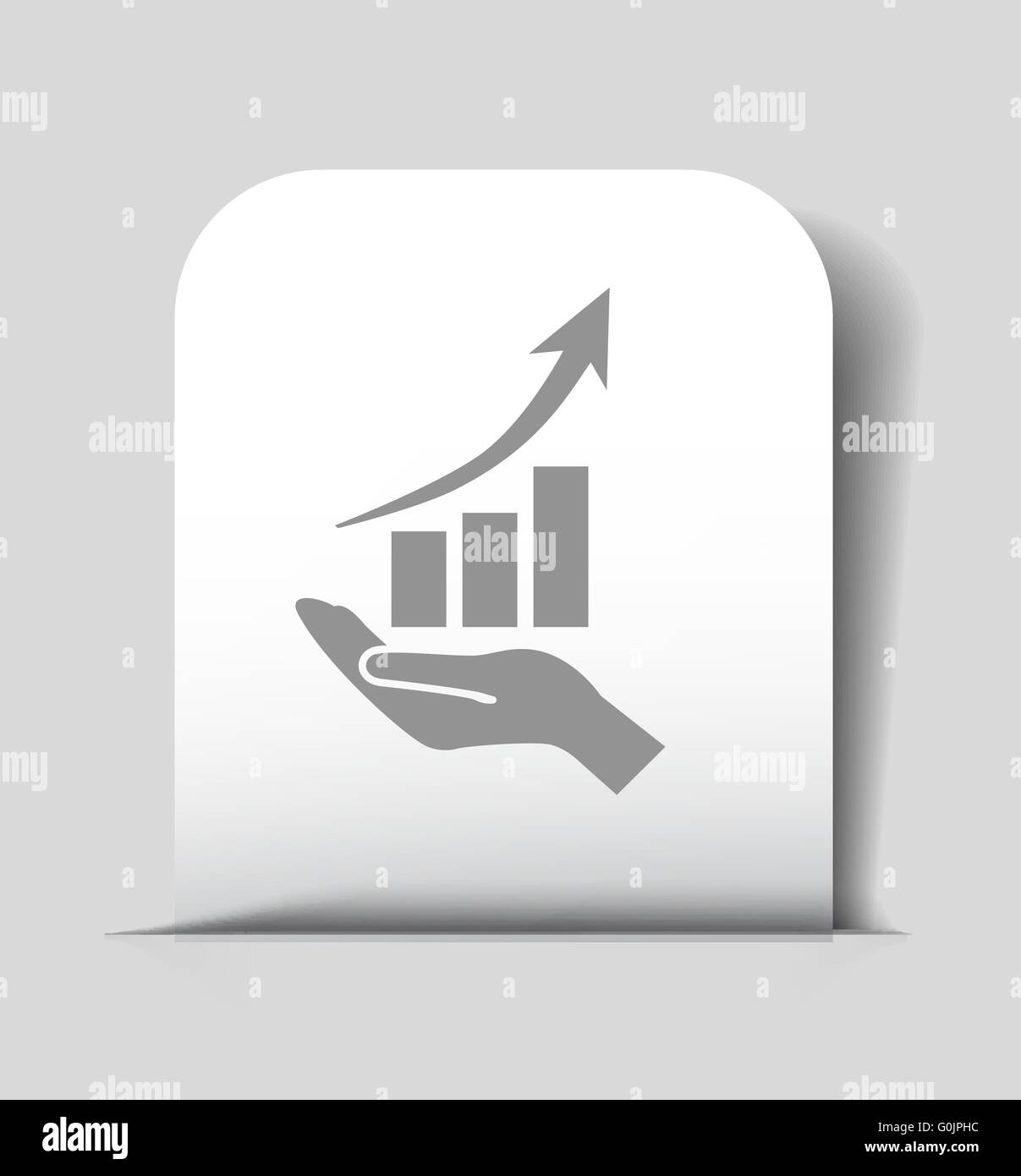 graph in hand icon Stock Vector Image & Art - Alamy
