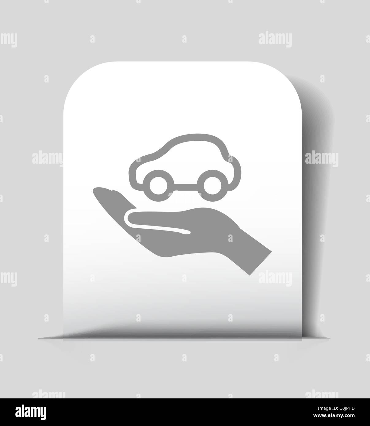 car in hand icon Stock Vector Image & Art - Alamy