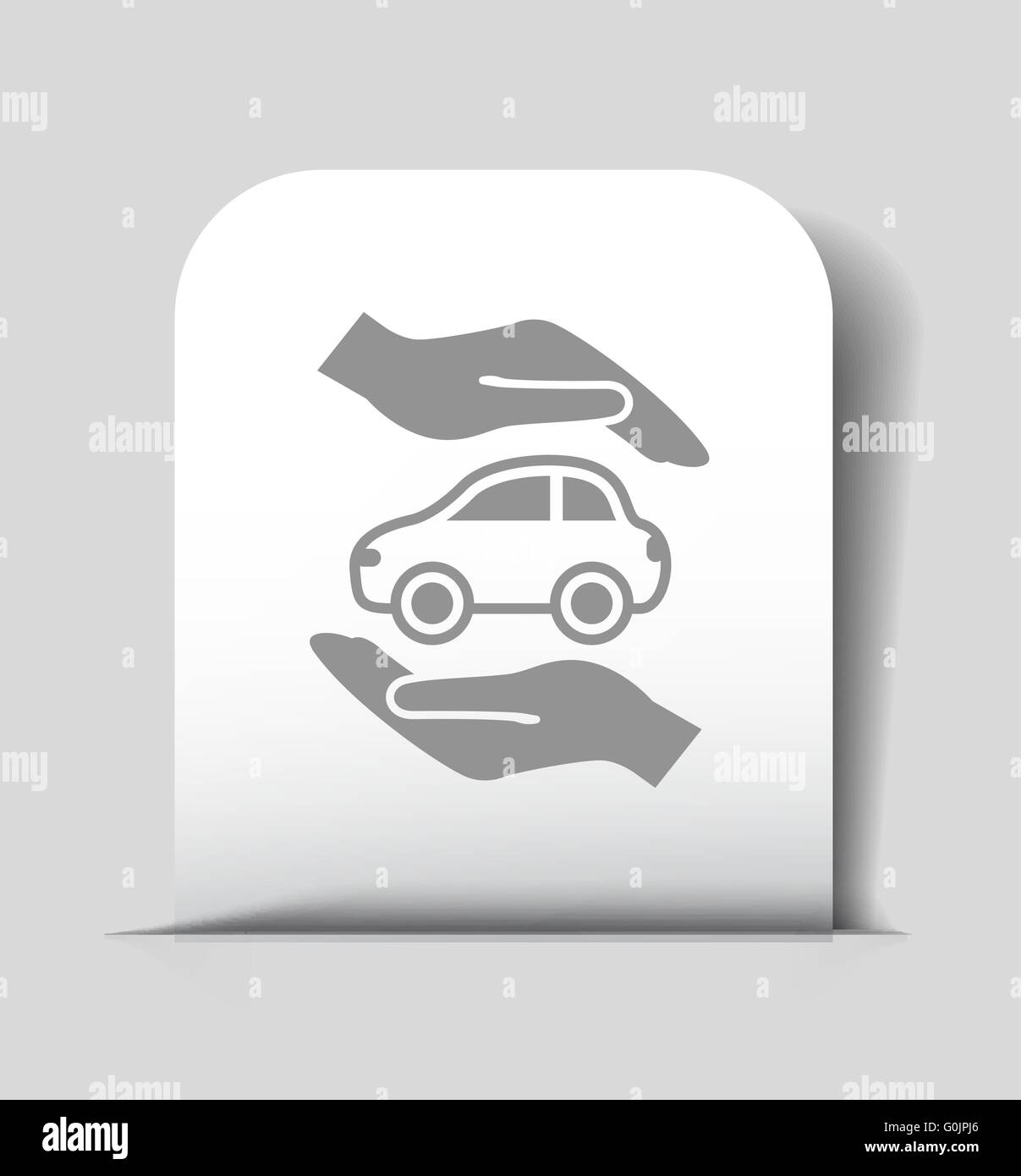 car in hand icon Stock Vector Image & Art - Alamy