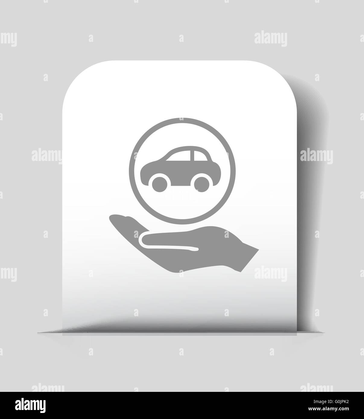 car in hand icon Stock Vector Image & Art - Alamy