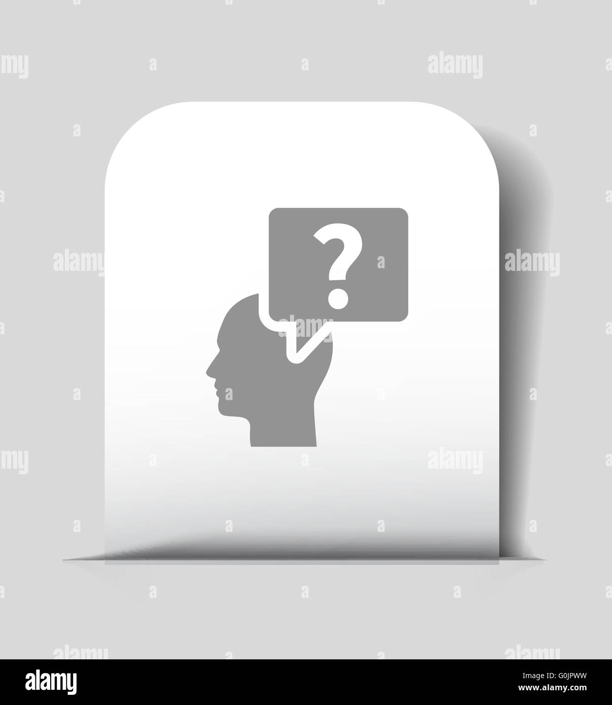 question mark and man icon Stock Vector Image & Art - Alamy