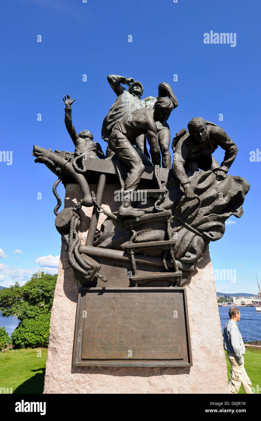 War memorial, Norwegian Maritime Museum, Oslo, Norway / Norsk Maritimt ...