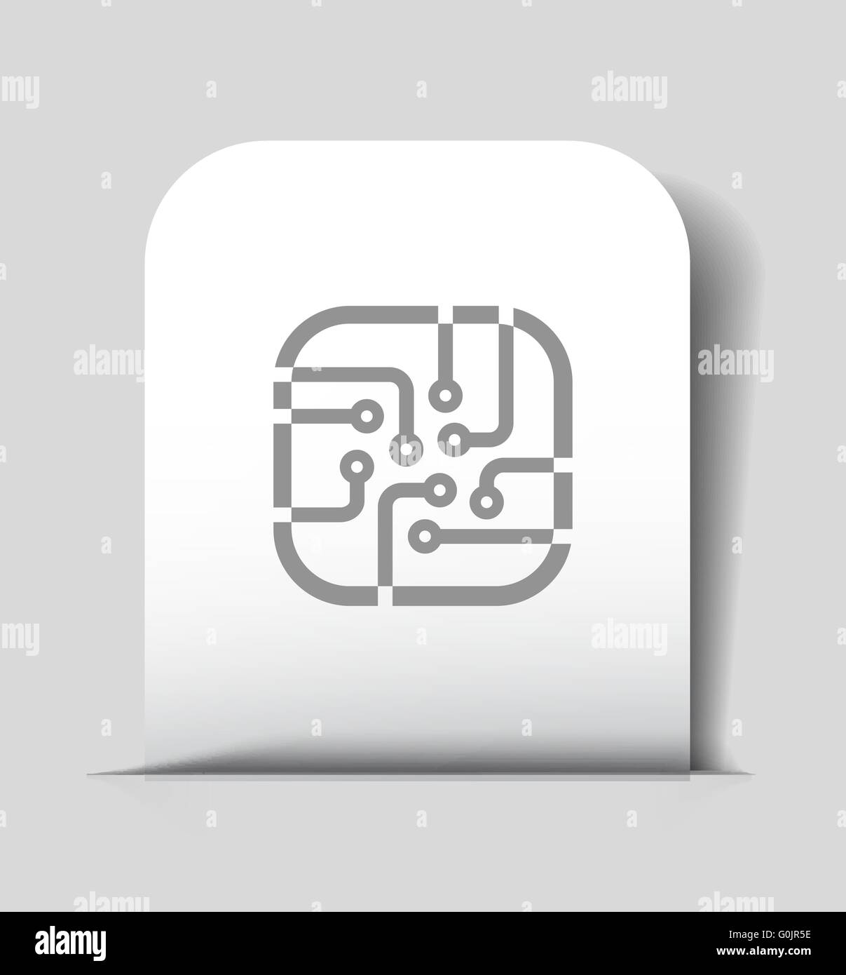 circuit board icon Stock Vector Image & Art - Alamy