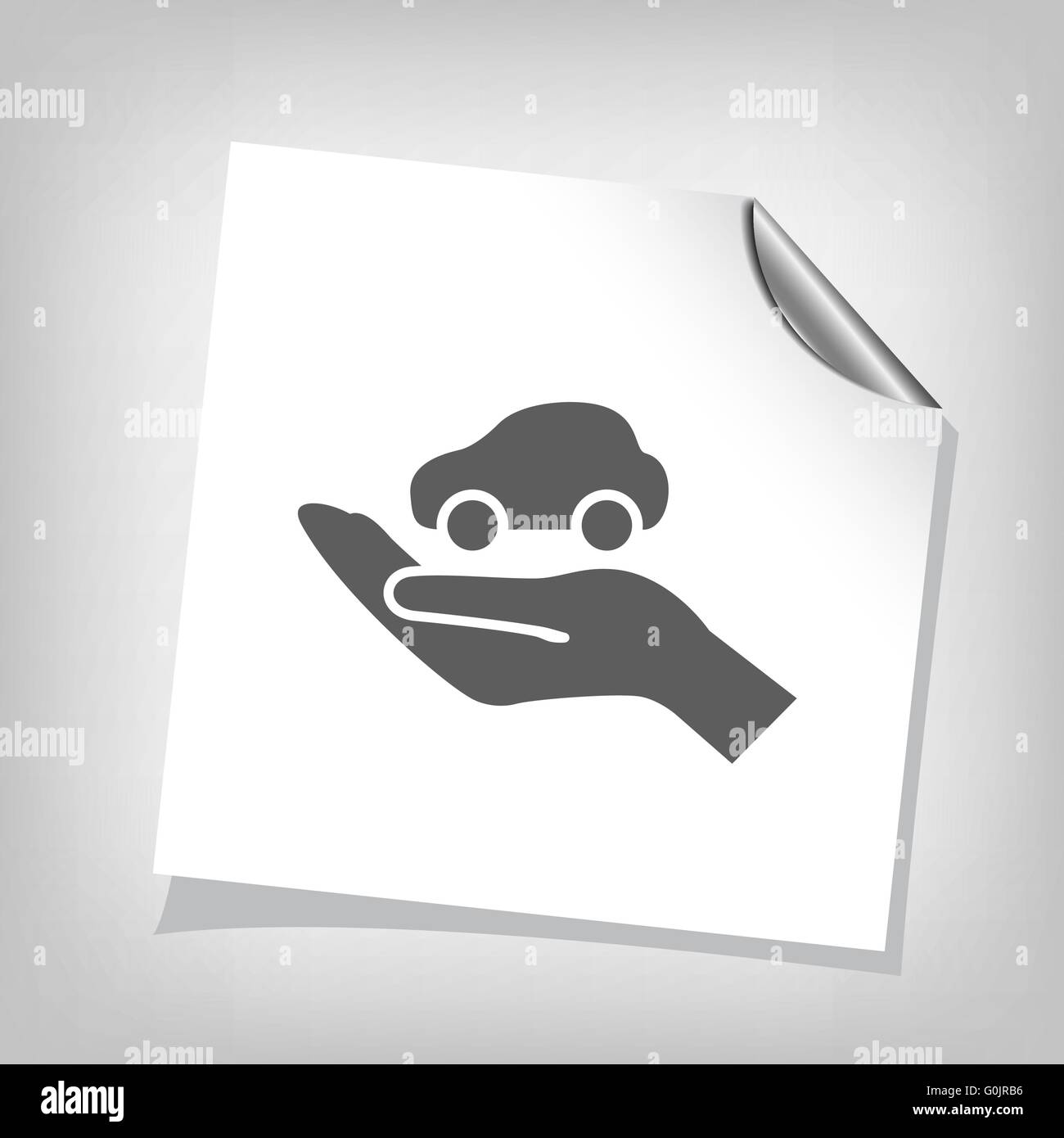car in hand icon Stock Vector Image & Art - Alamy