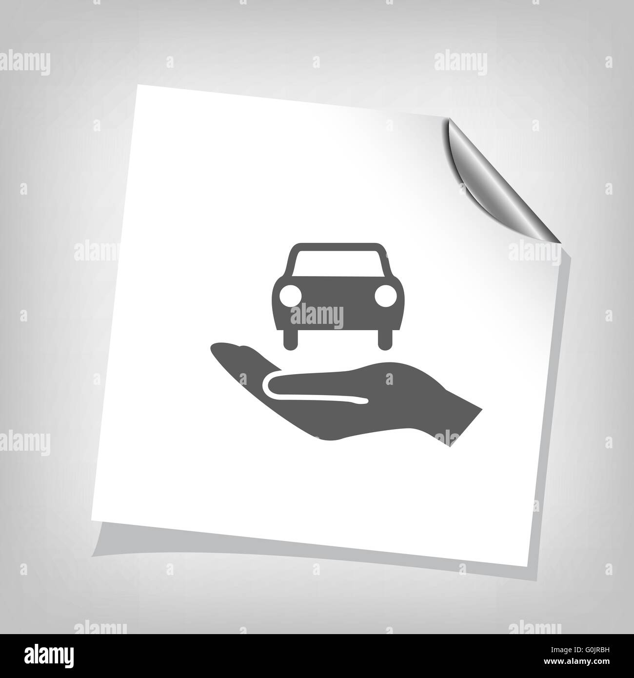 car in hand icon Stock Vector Image & Art - Alamy