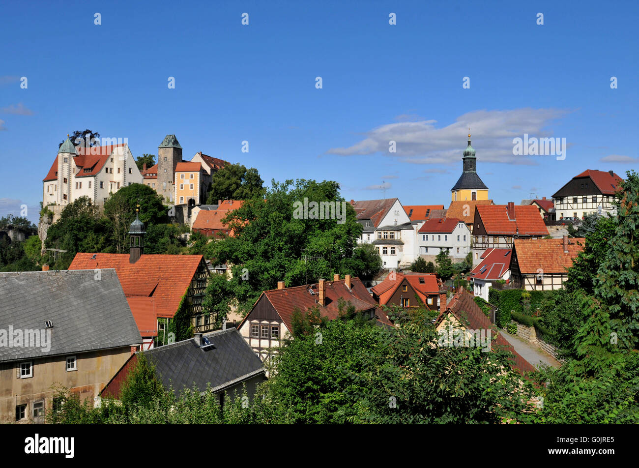 Hohnstein Castle, municipal church, Hohnstein, Saxon Switzerland ...